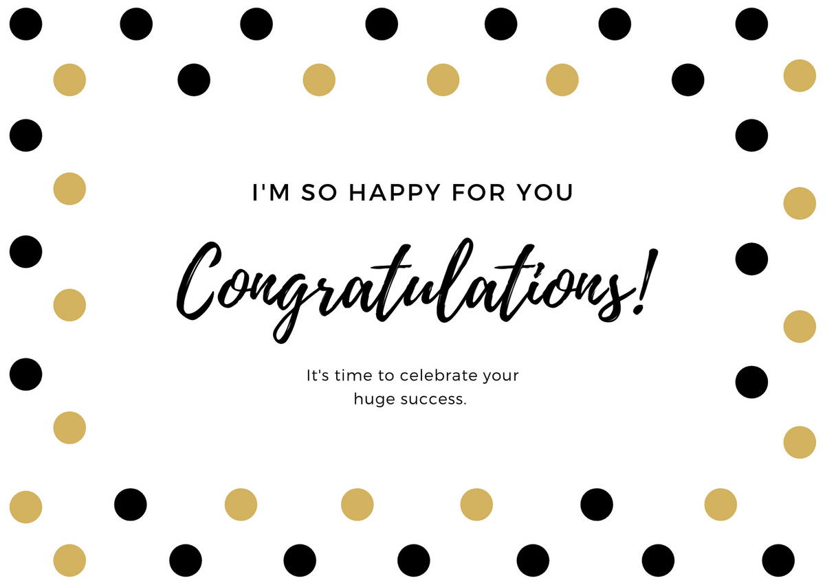 Congratulations Gift Card– GLOWBYDEE